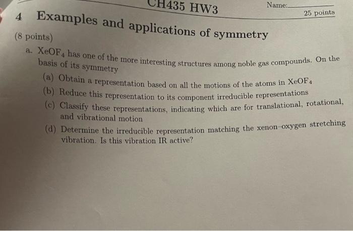 Solved (d) Using the C2h character table, verify that the | Chegg.com