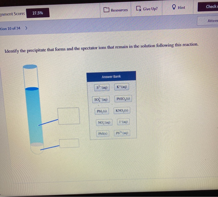 Solved [ Give Up? Hint Resources Check: 27.5% gnment Score: | Chegg.com