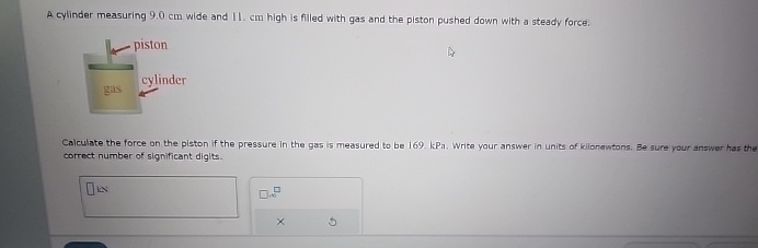 Solved A cylinder measuring 9.0cm ﻿wide and 11 . ﻿cm high is | Chegg.com
