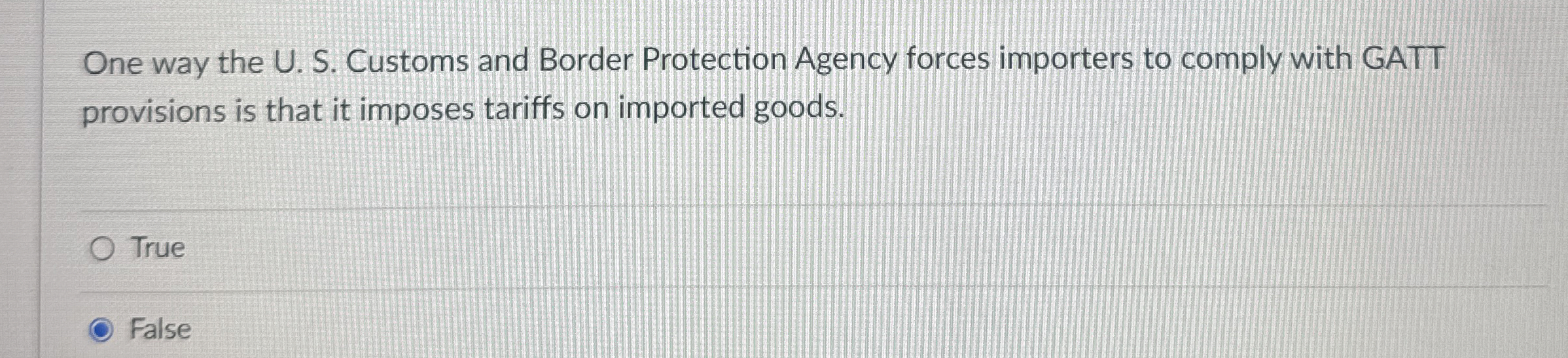 Solved One way the U.S. ﻿Customs and Border Protection | Chegg.com