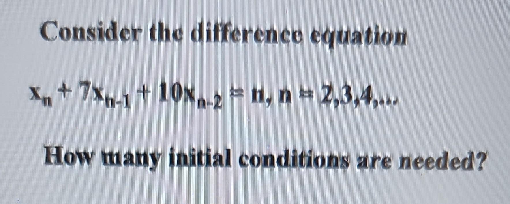 Solved Consider the difference equation | Chegg.com