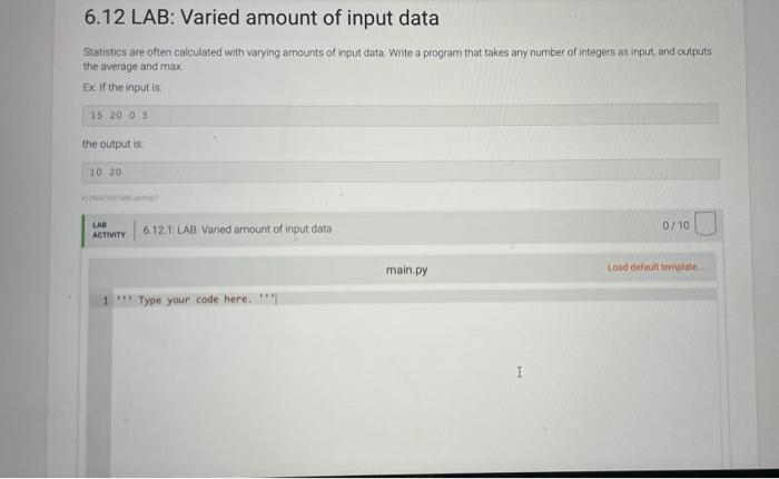 Solved Sratistes are often calculated with varying amounts | Chegg.com