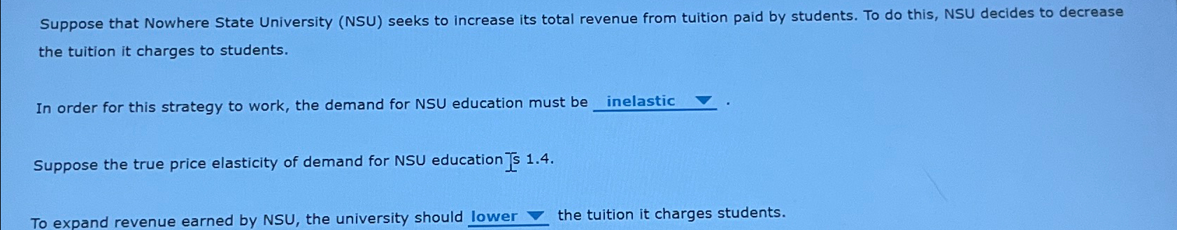 Solved Suppose that Nowhere State University (NSU) ﻿seeks to | Chegg.com