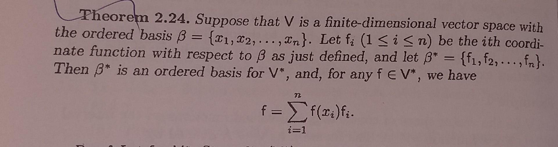 Solved Theorem 2.24. Suppose that V is a finite-dimensional | Chegg.com