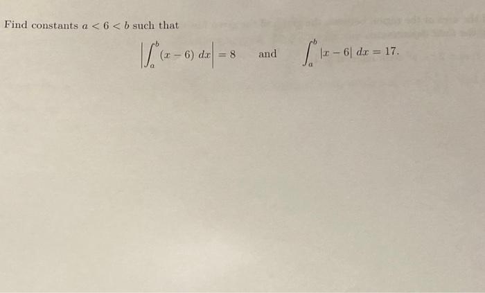 Solved Find constants a