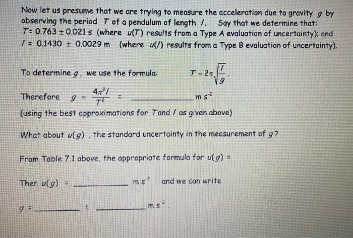 Solved Table 7.1 Equations for the propagation of | Chegg.com