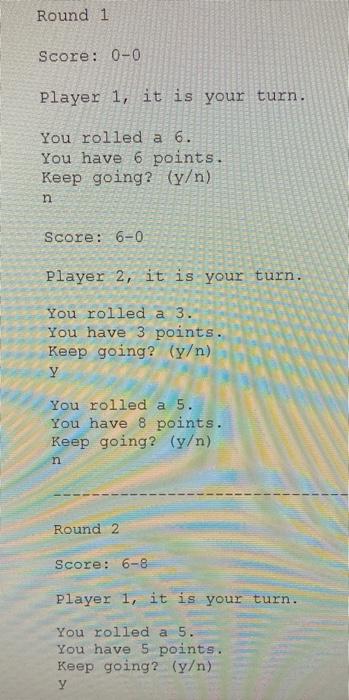 Solved Coding A Dice Game In Java How Do You Code That
