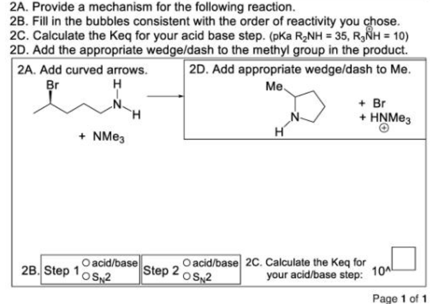 Solved 2A. ﻿Provide a mechanism for the following | Chegg.com