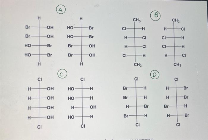 Solved Assign the following pairs as: enantiomers, | Chegg.com
