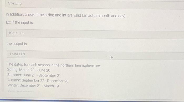 Solved Write A Program That Takes A Date As Input And