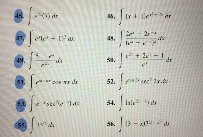 Solved Finding an Indefinite Integral In Exercises 35–56, | Chegg.com