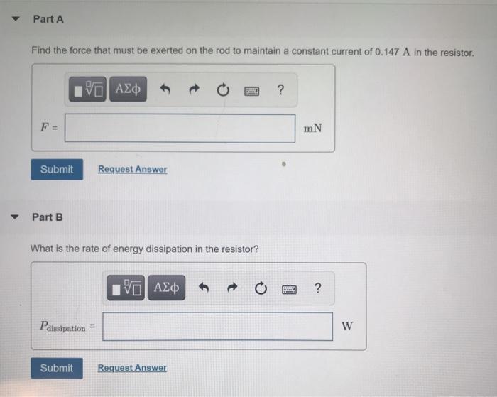 Solved The figure(Figure 1) shows a zero-resistance rod | Chegg.com