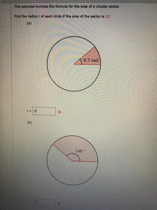 Solved This exercise involves the formula for the area of a | Chegg.com