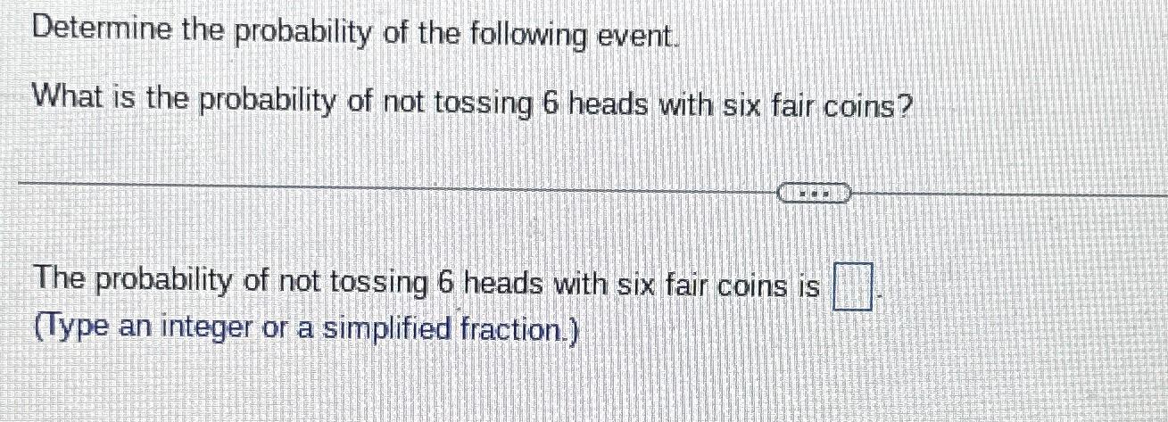 Solved Determine the probability of the following event.What | Chegg.com