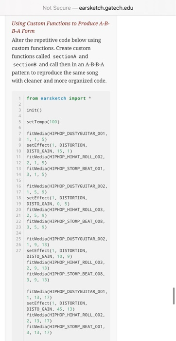 Solved Alter the repetitive code below using custom | Chegg.com