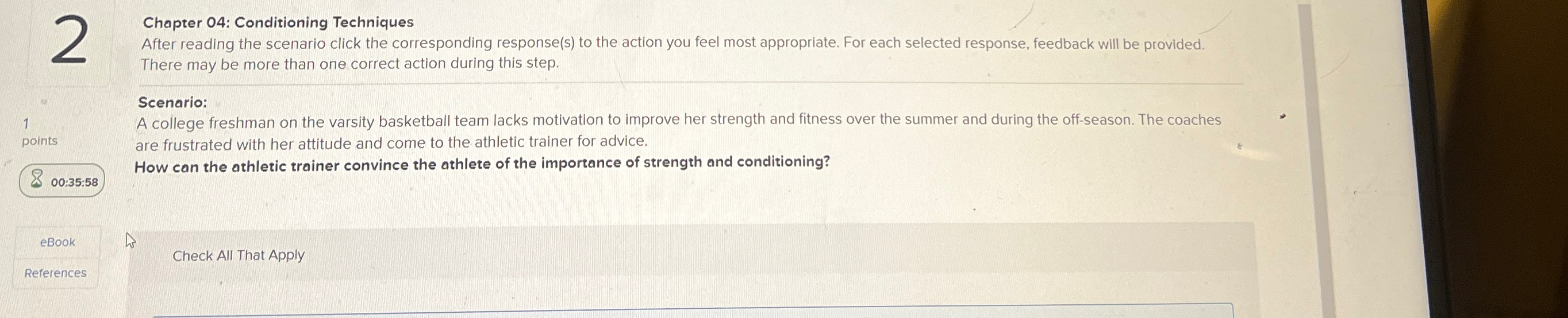 Solved Chapter 04: Conditioning TechniquesAfter reading the | Chegg.com