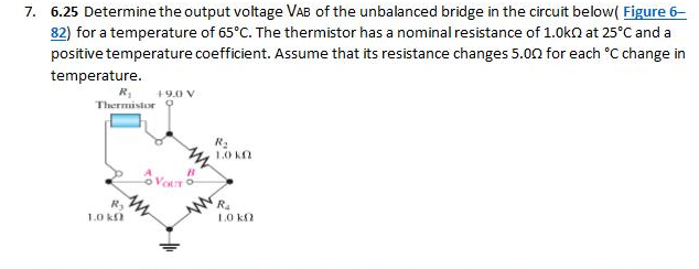 65°C. ﻿The thermistor has a nominal resistance | Chegg.com