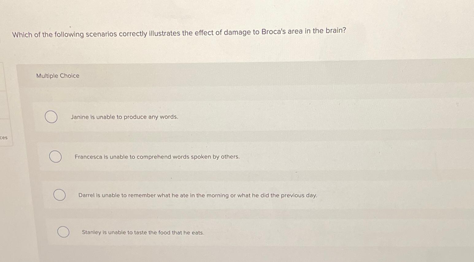 Solved Which of the following scenarios correctly | Chegg.com
