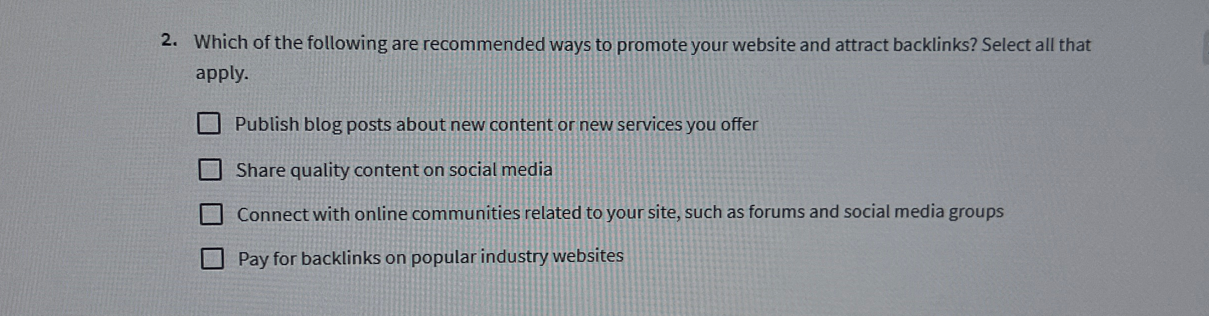 Solved Which of the following are recommended ways to | Chegg.com