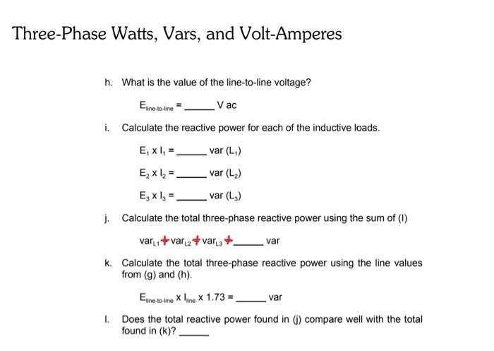 Solved Three-Phase Watts, Vars, and Volt-Amperes n. What is | Chegg.com