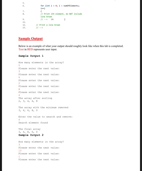 Solved What This Lab Is About • • Use Of The Array And 