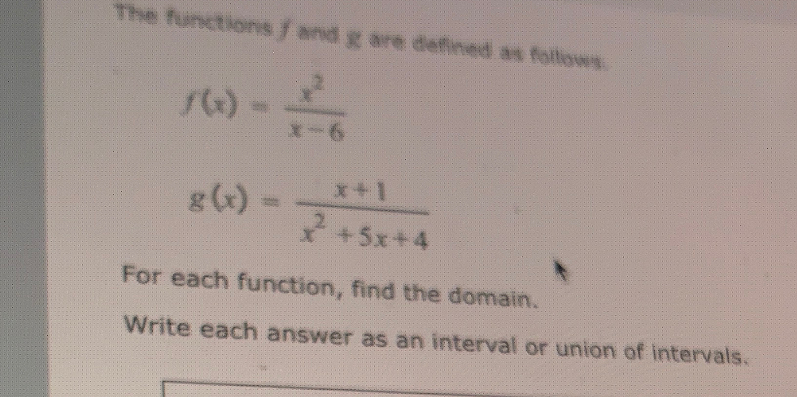 Solved The functions f and ax are defined as | Chegg.com