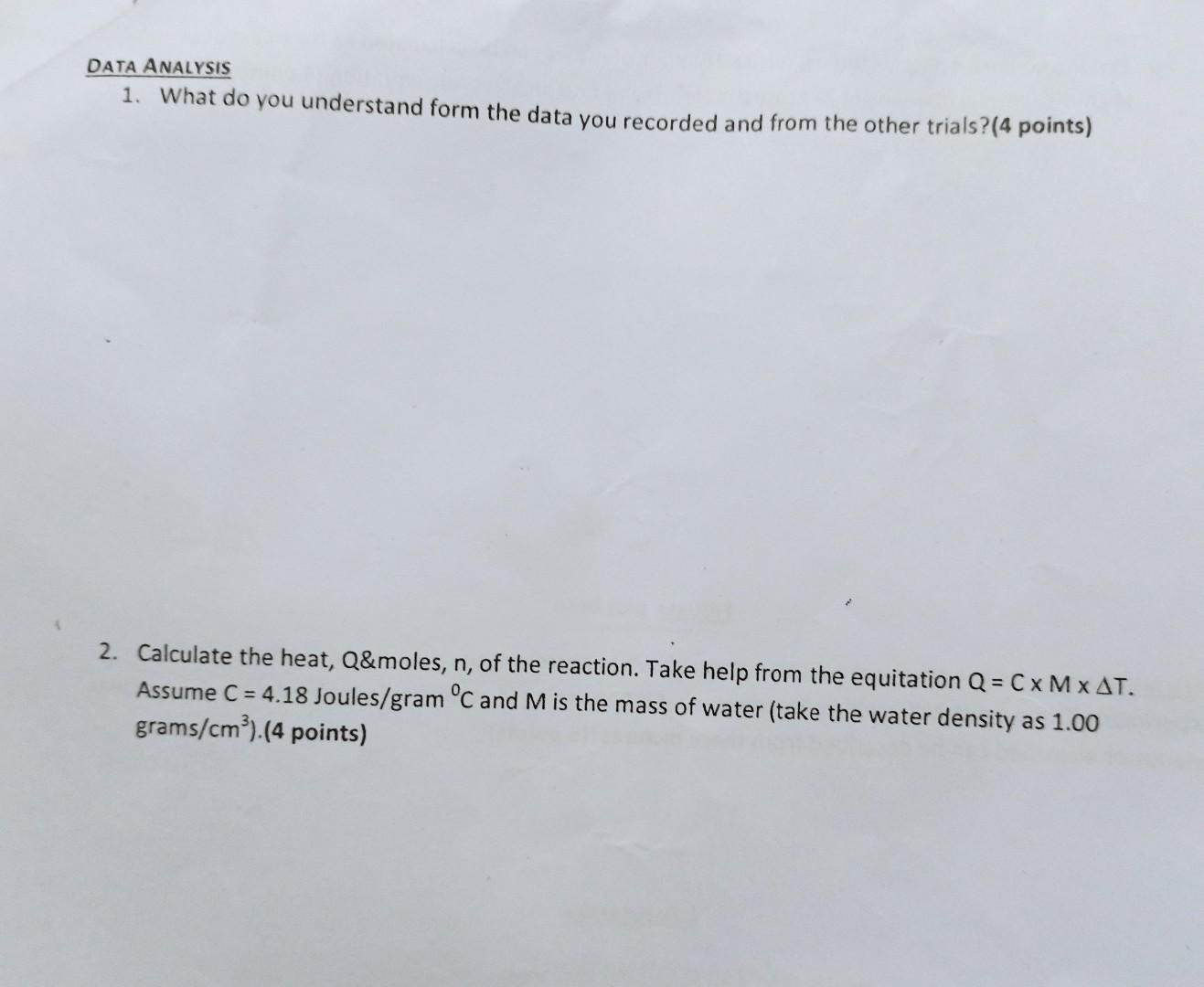 Solved PART II. QUANTITATIVE DATA COLLECTION: a. Accurately | Chegg.com