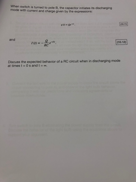 Solved Time Constant of a RC Circuit Objective: In this lab, | Chegg.com