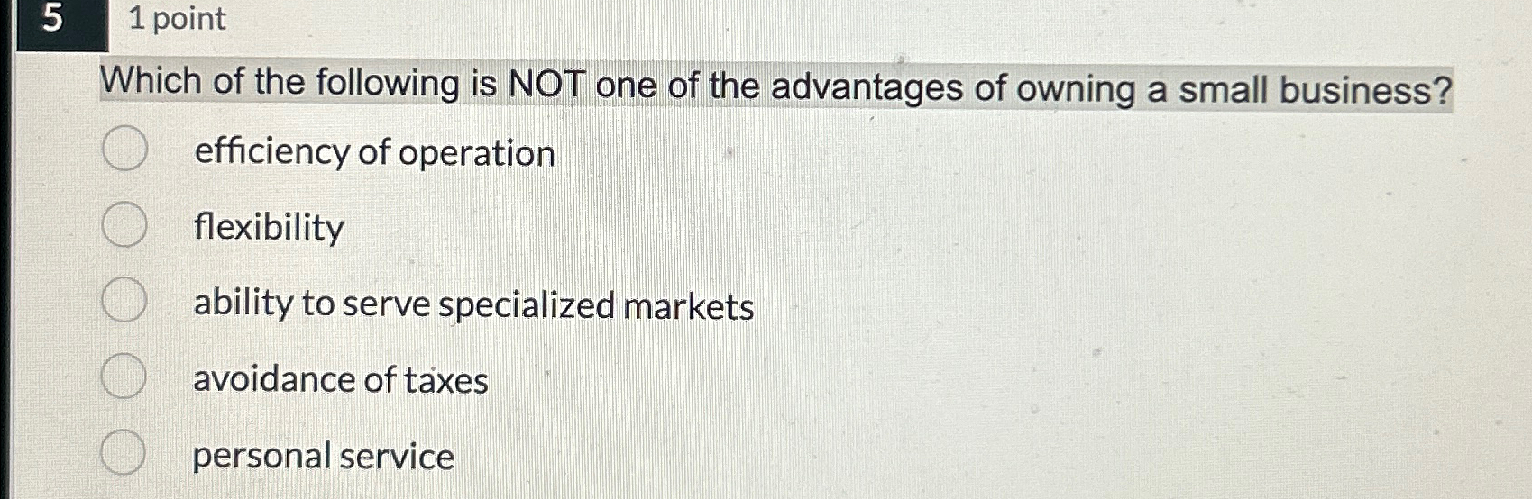 Solved 5,1 ﻿pointWhich of the following is NOT one of the | Chegg.com | Chegg.com