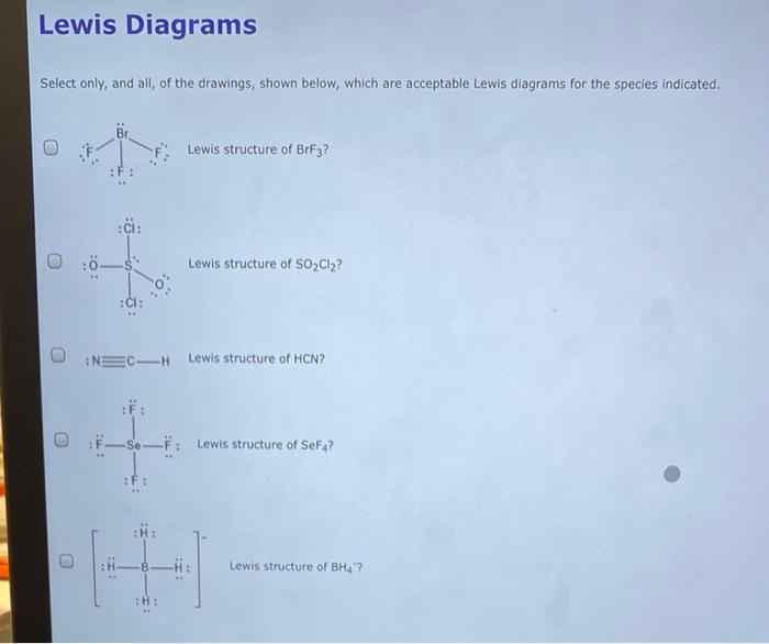 Solved Lewis Diagrams -- Triatomic Molecules and Ions of the | Chegg.com