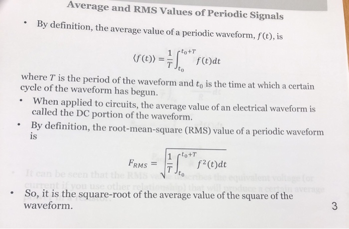 Solved need to find Average and RMS values of the waveform, | Chegg.com