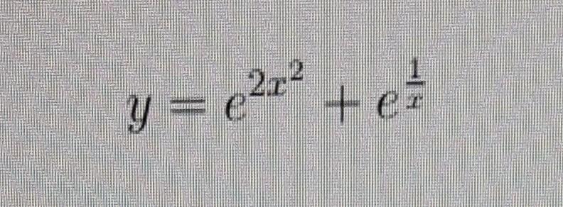 Solved y=e2x2+ex1 | Chegg.com