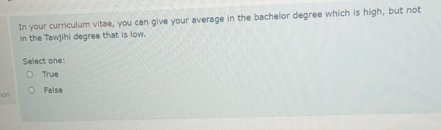 Solved In your curriculum vitae, you can give your average | Chegg.com