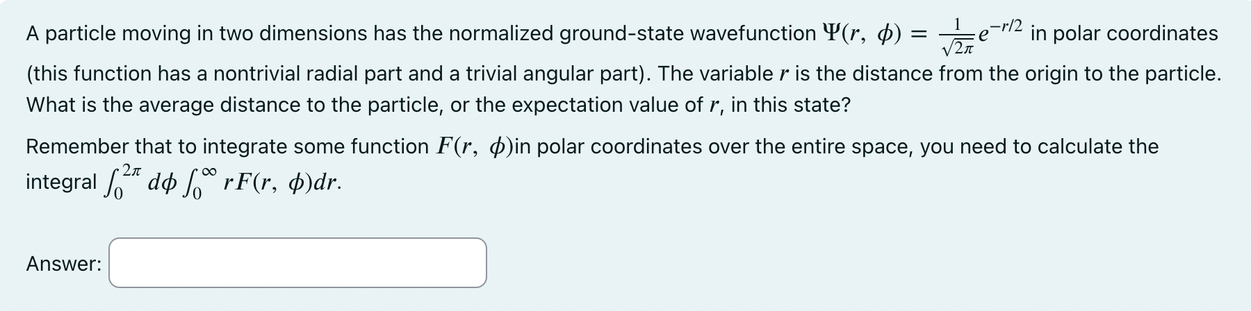 Solved A particle moving in two dimensions has the | Chegg.com