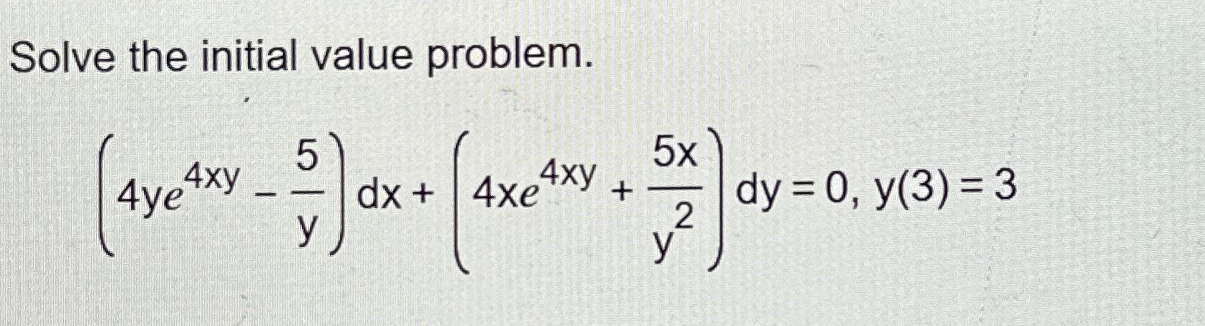 Solve the initial value | Chegg.com