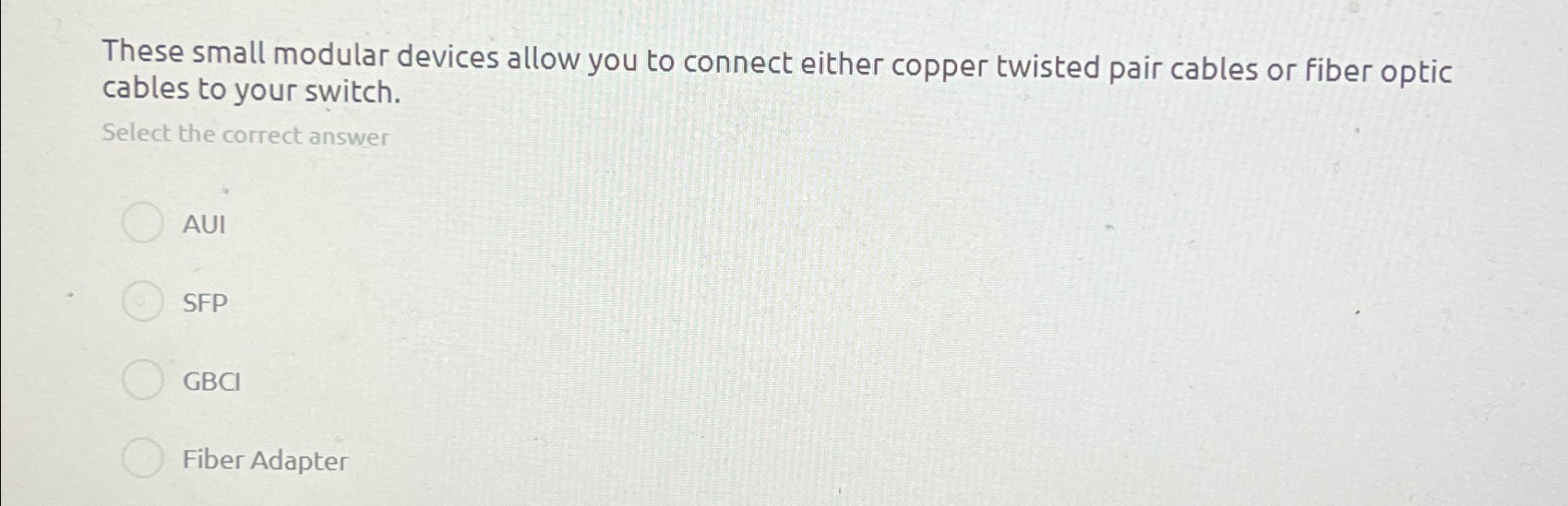 Solved These small modular devices allow you to connect | Chegg.com