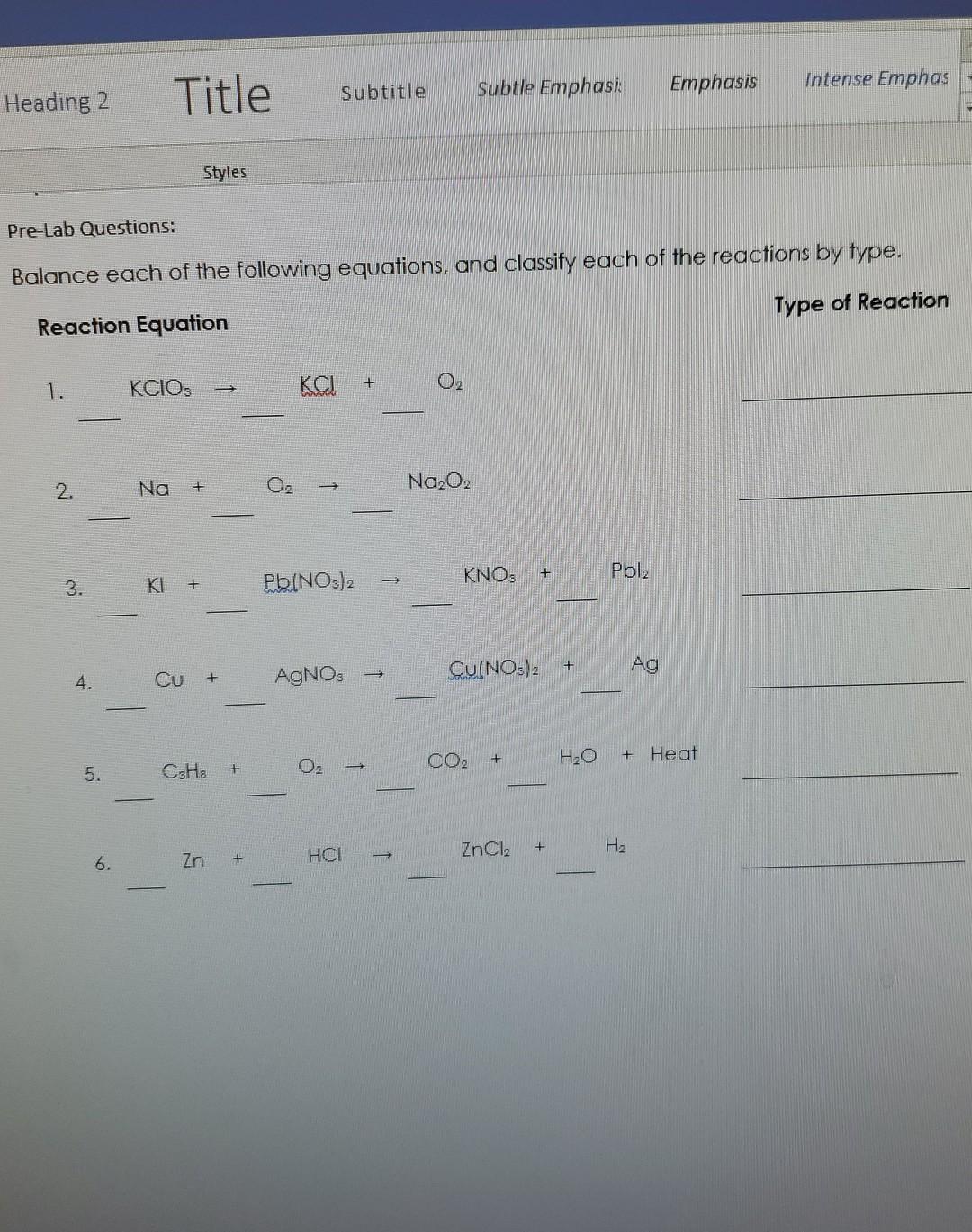 Solved Subtitle Subtle Emphasi Intense Emphas Title Emphasis | Chegg.com
