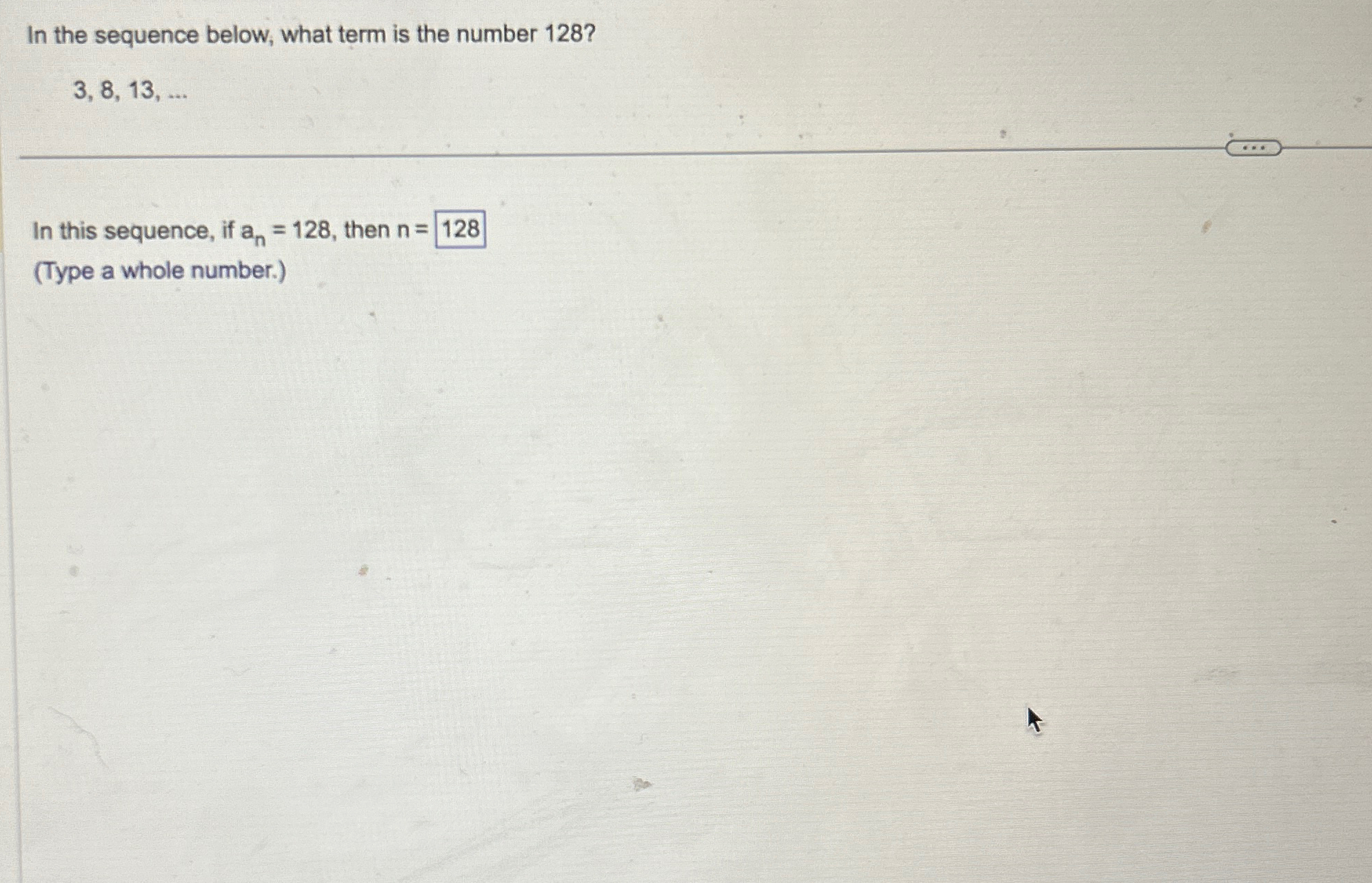 Solved In the sequence below, what term is the number | Chegg.com