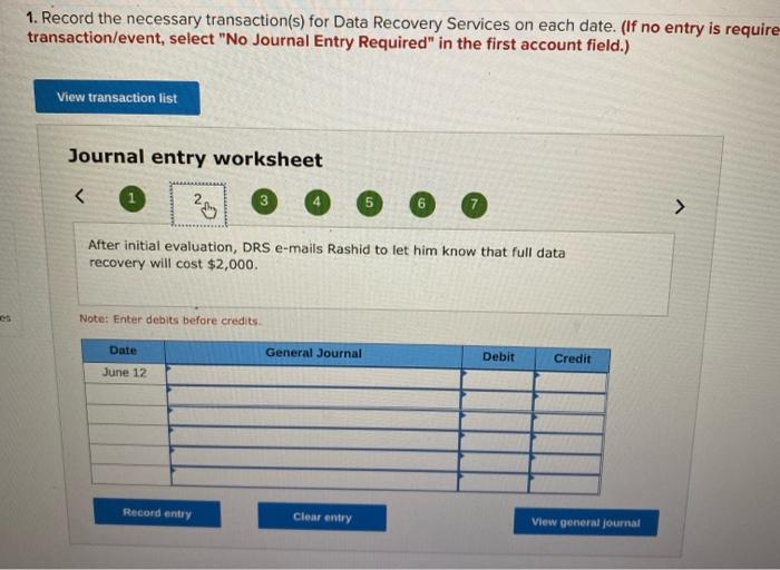 Solved Required information Problem 5-2B Record transactions | Chegg.com