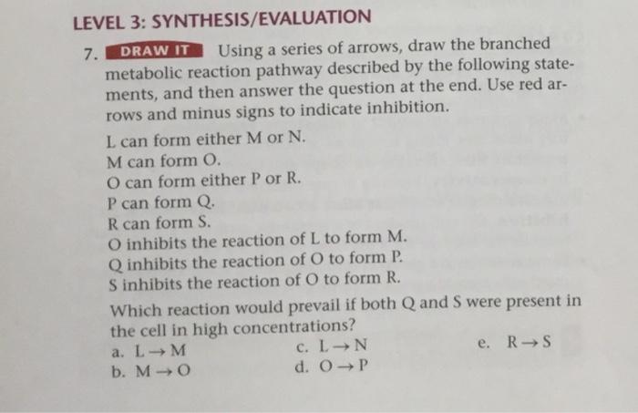 Solved LEVEL 3: SYNTHESIS/EVALUATION 7. DRAW IT Using a | Chegg.com