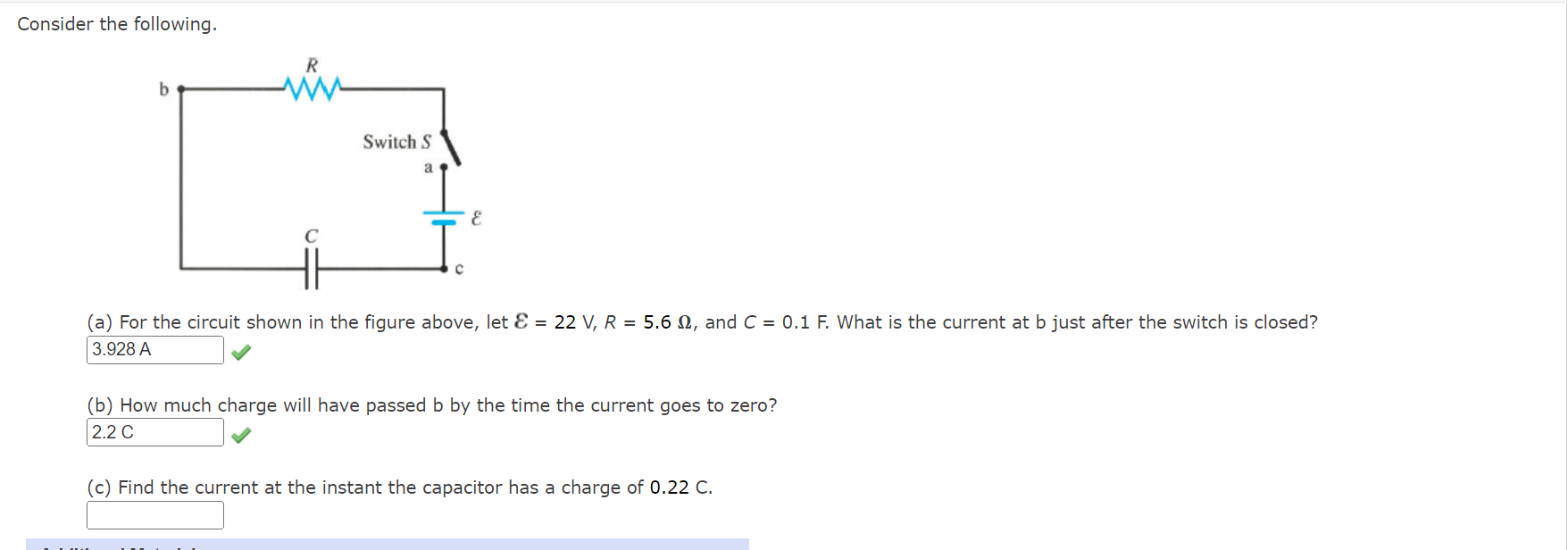 [Solved]: Consider the following. (a) For the circuit shown