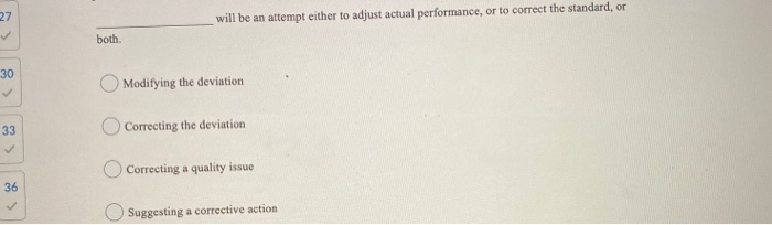 Solved 27 will be an attempt either to adjust actual | Chegg.com