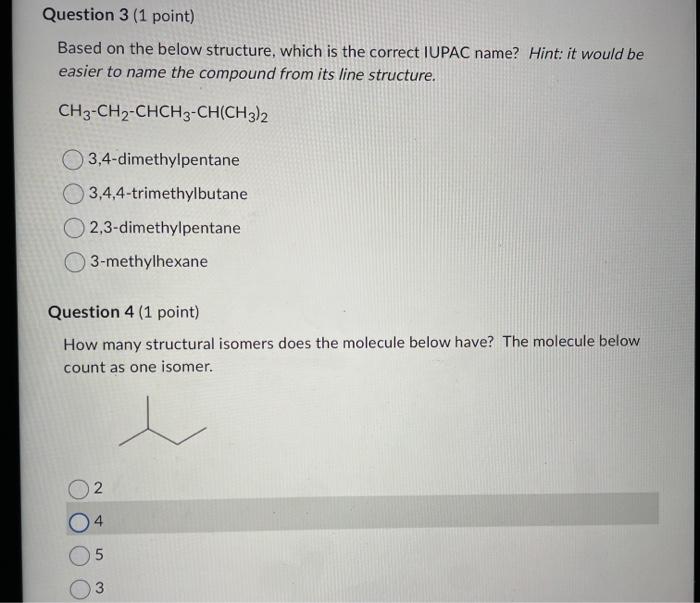 Solved Based on the below structure, which is the correct | Chegg.com