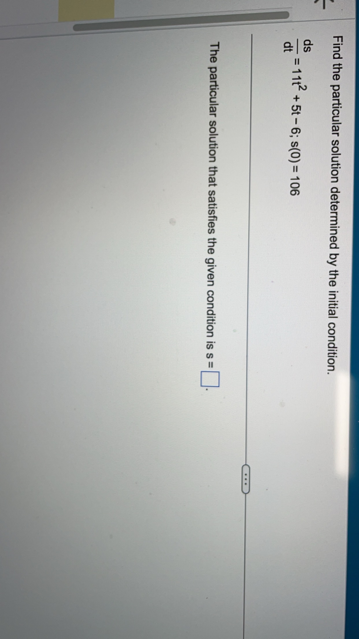 Solved Find the particular solution determined by the | Chegg.com