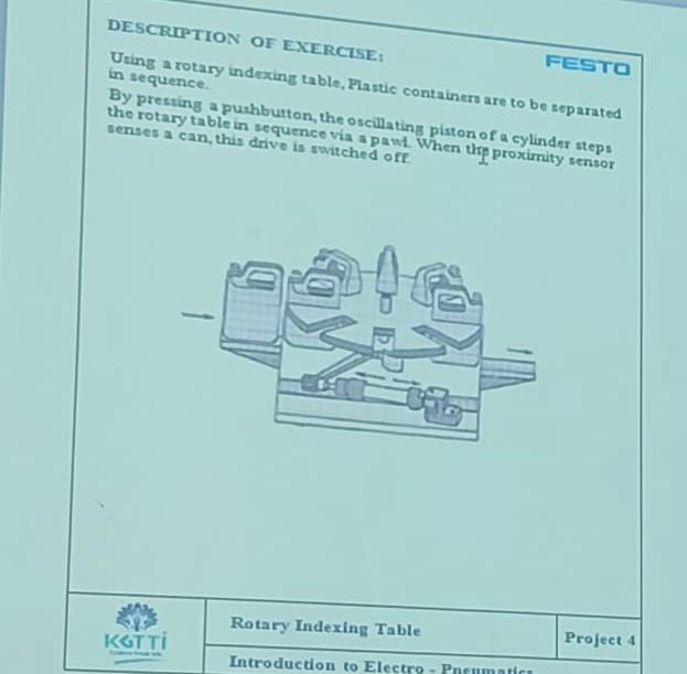 Solved DESCRIPTION OF EXERCTSE: Uting a rotary indexing | Chegg.com