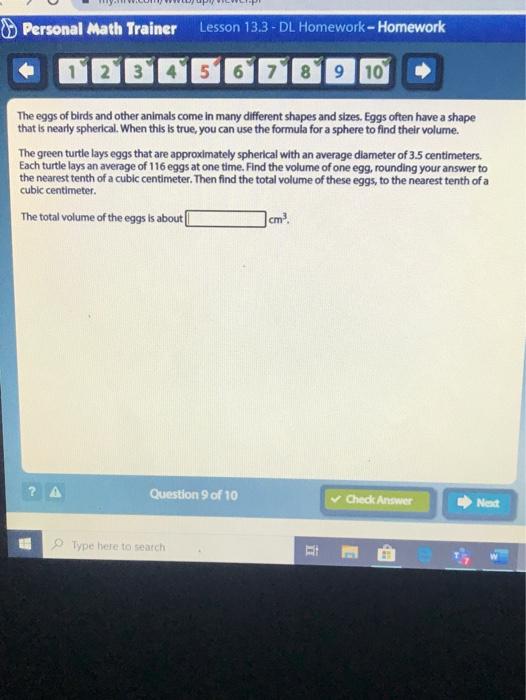 Solved Personal Math Trainer Lesson 13.3 -DL. Homework - | Chegg.com