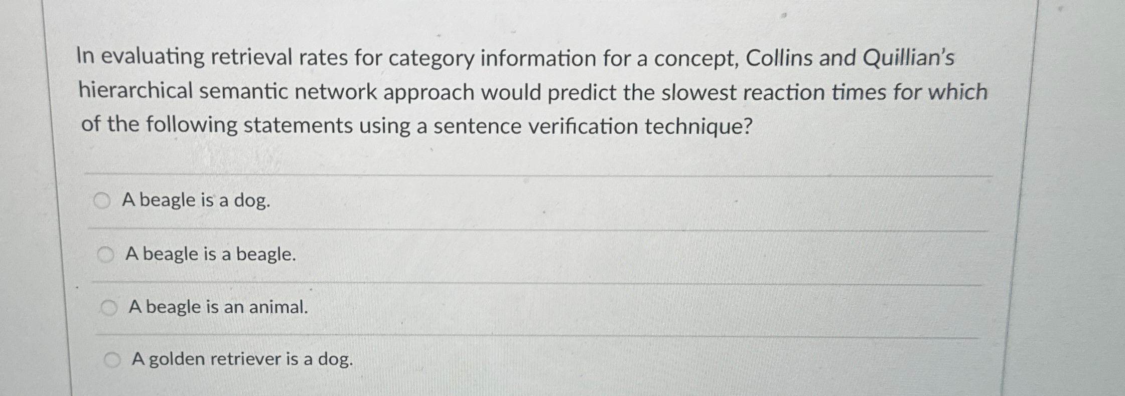 Solved In evaluating retrieval rates for category | Chegg.com