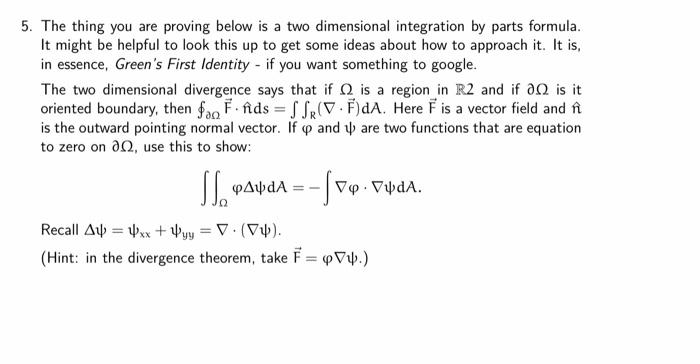 Solved 5. The thing you are proving below is a two | Chegg.com