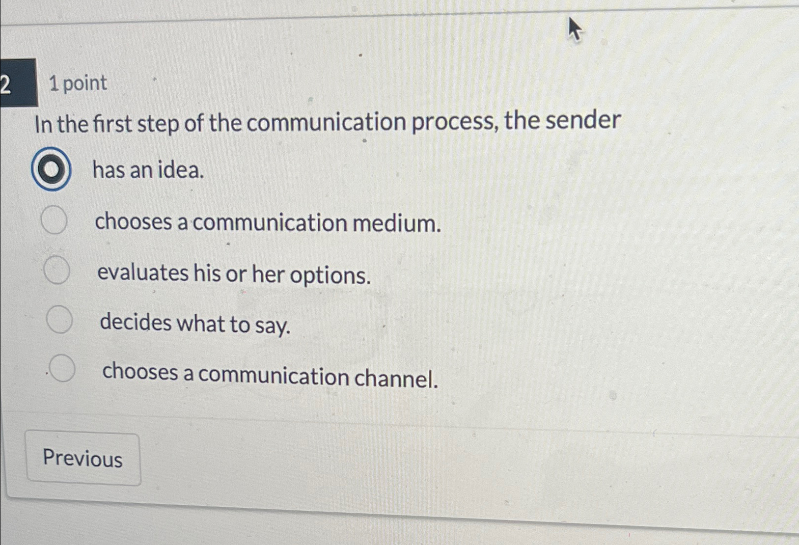 Solved 21 ﻿pointIn the first step of the communication | Chegg.com