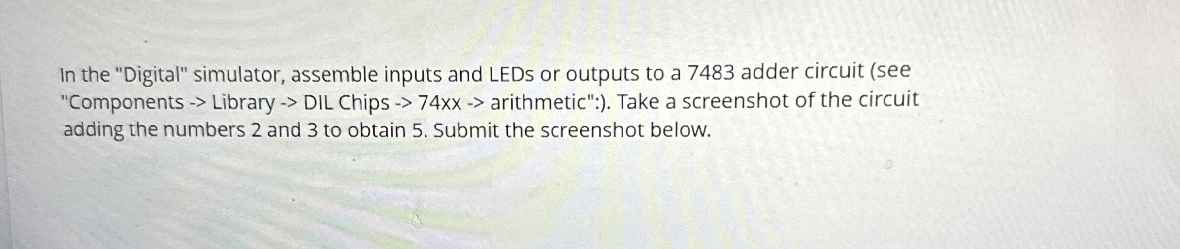 Solved In the "Digital" simulator, assemble inputs and LEDs | Chegg.com